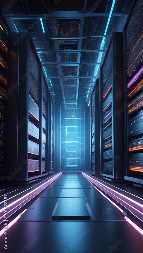 Quantumquotients Data Symphony Orchestrating The Future Ai Generate Stock Illustration