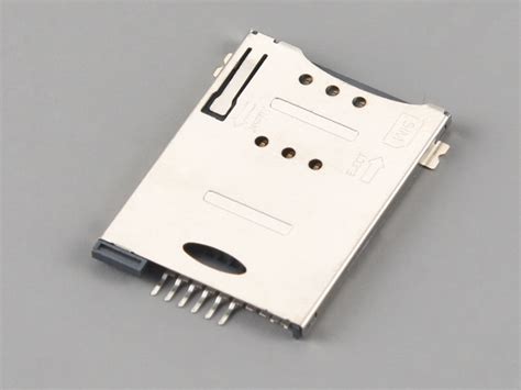 SIM Card Connector PUSH PUSH 6P H1 85mm Without Post KLS Connector