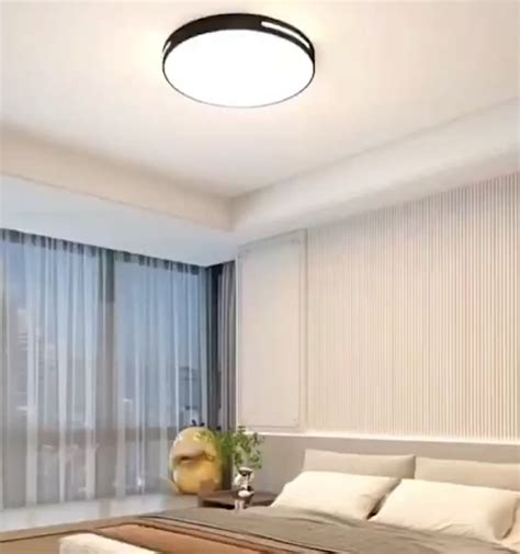 【free Ship】โคมไฟติดเพดาน ไฟเพดานบ้าน โคมไฟเพดาน ไฟ Led ปรับแสงได้3สี โคมไฟติดเพดานทรงกลม สไตล์