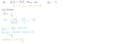Solveda Find The Vertex B Determine Whether There Is A Maximum Or