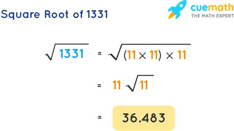 Square Root Of 1331 How To Find Square Root Of 1331 [solved]