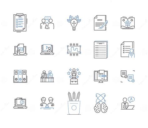 Balanced Scorecard Outline Icons Collection Scorecard Balanced