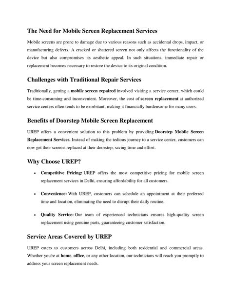 Ppt Cheapest Doorstep Mobile Screen Replacement In Delhi Urep Powerpoint Presentation Id