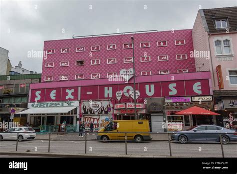 The Pink Palace Sex House On Reeperbahn In The Red Light District Of
