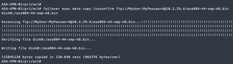 Upgrade Asa An Activestandby Failover Pair Using The Cli Jmcristobal