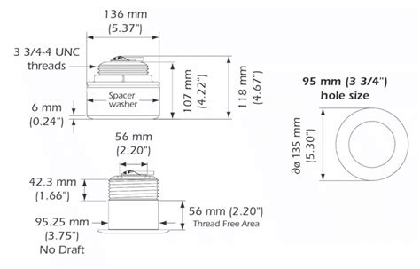 Airmar B164 Thru Hull 20 Degree Transducer Navico Xsonic 9 Pin The