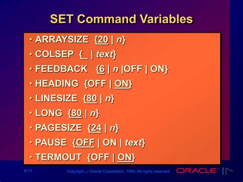 Les08 1 Producing Readable Output With Sqlplus Ppt