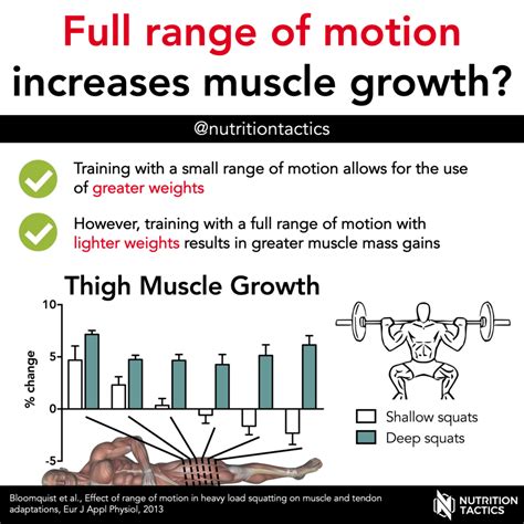 Full Range Of Motion Increases Muscle Growth