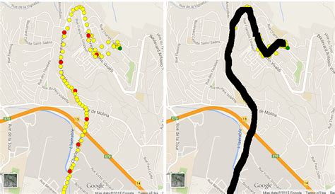 Javascript Connect Points Route On Google Map Based On Line Boundary Stack Overflow