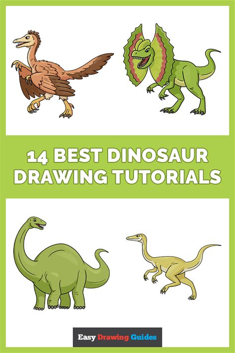 Dinosaur Drawing Ideas With Step By Step Drawings