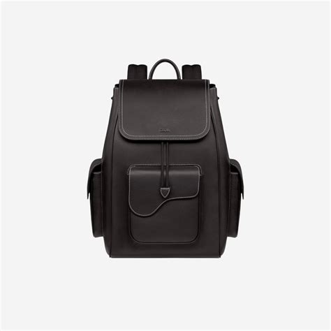 디올 새들 백팩 블랙 그레인드 카프스킨 Dior Kream