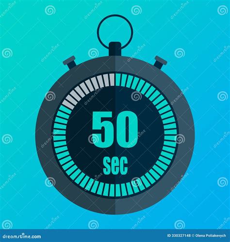 Fifty Six Seconds Stopwatch Icon Timer Symbol 56 Sec Waiting Time Vector Illustration
