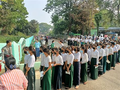 ထန်းတပင်မြို့နယ်တွင် ၂၀၂၂ ခုနှစ်၊ တက္ကသိုလ်ဝင်တန်း စာမေးပွဲကို ကျောင