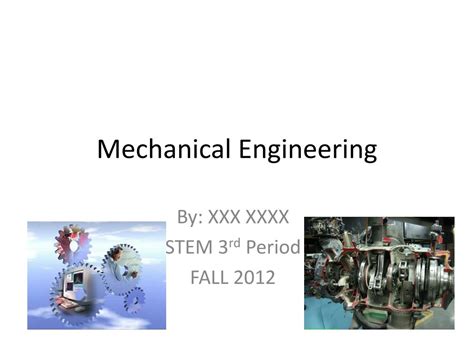 PPT Mechanical Engineering PowerPoint Presentation Free Download ID