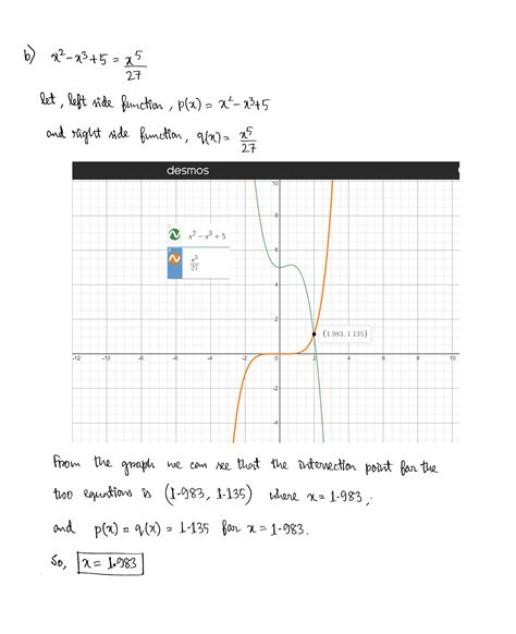 [solved] use the crossing graphs method to solve the given equation