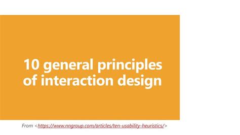 10 Principles Of Interaction Design Pptx