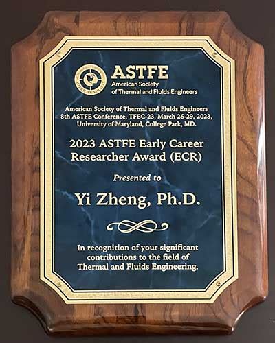 Zheng Receives Astfe Early Career Researcher Award Northeastern University College Of Engineering