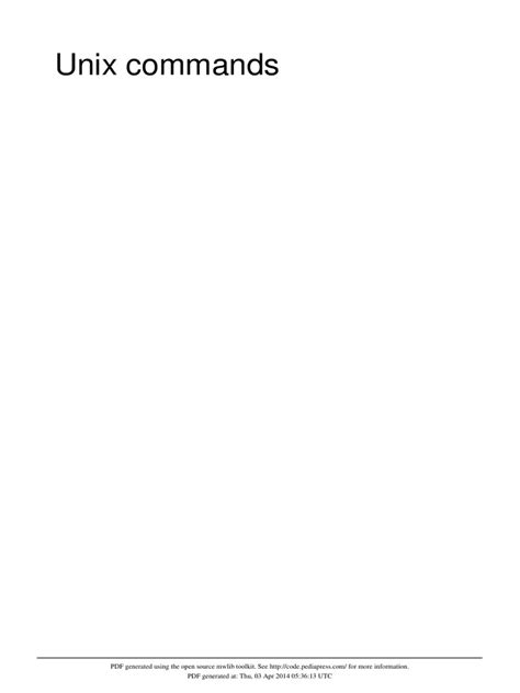 Unix Commands Pdf System Software Unix