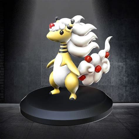 🐉 Denryu Mega Po Kemon Fanart Figure Action・ Stl File For 3d Printing