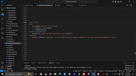 Subham Shashwat On Linkedin Python Codingjourney Exceptionhandling