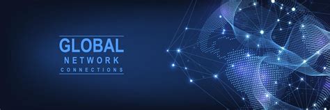 글로벌 컴퓨터 네트워크에서 소셜 네트워크 통신 인터넷 기술 글로벌 네트워크 연결 개념 벡터 일러스트 레이 션 프리미엄 벡터
