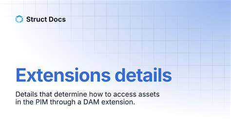 Extensions Details Struct Docs
