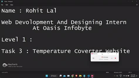 Rohit Lal On Linkedin Oasisinfobyte Internship Webdevelopment Html Css Github Oppurtunity…