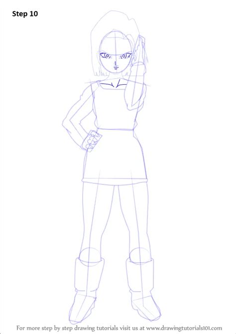 How To Draw Android From Dragon Ball Z Dragon Ball Z Step By Step DrawingTutorials Com