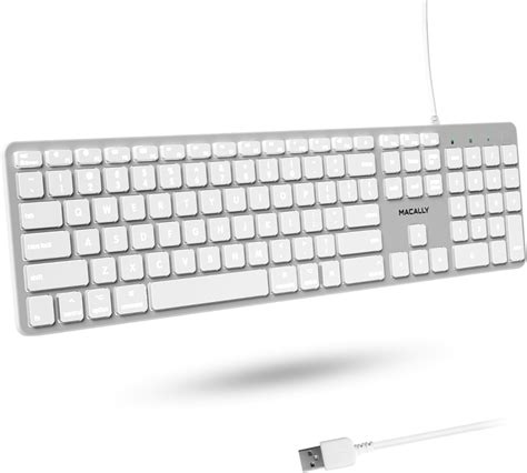 Matias Fk318s Usb Wired Aluminum Keyboard With Numeric Keypad And Built In 2 Port Hi