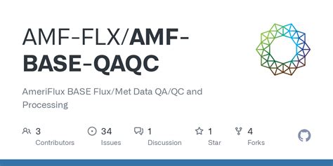 Github Amf Flx Amf Base Qaqc Ameriflux Base Flux Met Data Qa Qc And Processing