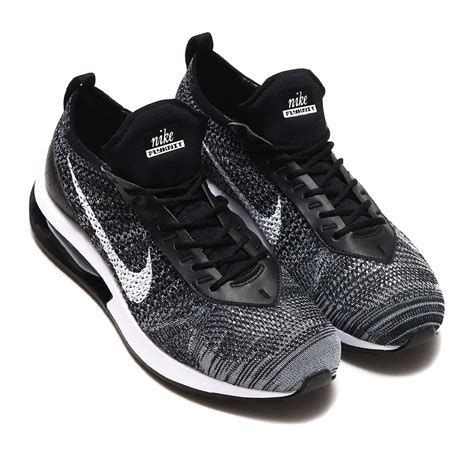 Nike Air Max Flyknit Racer Black White 22fa I（ナイキ エア マックス フライニット レーサー