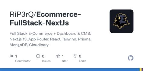 Github Rip3rqecommerce Fullstack Nextjs Full Stack E Commerce