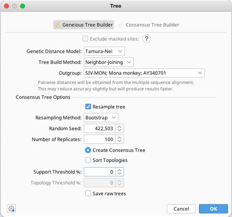 Build Phylogenetic Trees Geneious