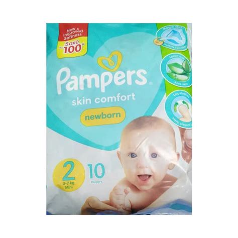 Pampers Skin Comfort Newborn Diapers Size 2 Mini 10 Ct Vitamins House