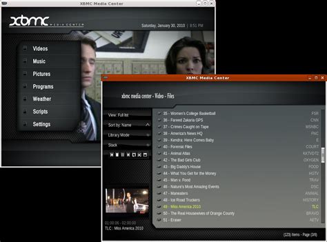 my howtos and projects comparing mythtv and xbmc