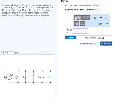 Solved In The Circuit Shown In Figure 1 The Source
