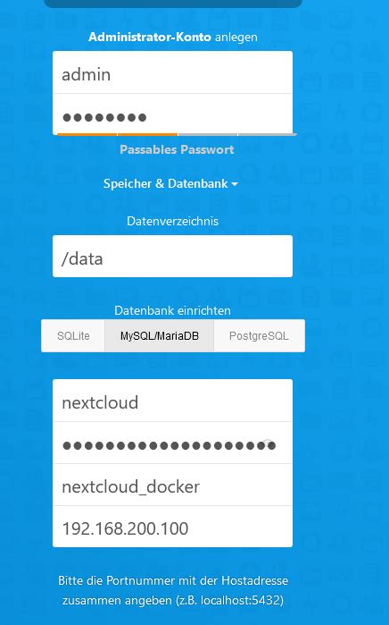 Could Not Connect To External Omv Sql Db From Nextcloud Container