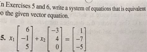 Solved Exercises 5 And 6 Write A System Of Equations That