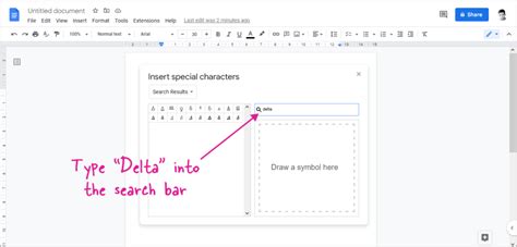 How to Insert a Delta Symbol in Google Docs Δ δ