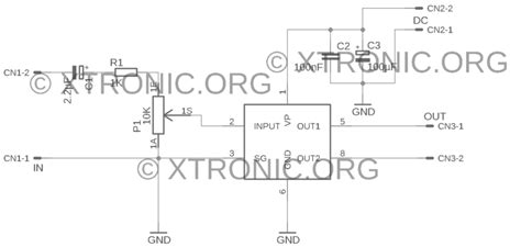 Tda7052 Amplifier Circuit Tda7052a Btl Xtronic