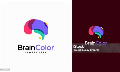 다채로운 브레인 스톰 로고 벡터 브레인 로고 디자인 템플릿 아이디어 디자인 개념 아이콘에 대한 스톡 벡터 아트 및 기타 이미지 아이콘 사람 뇌 인공지능 Istock