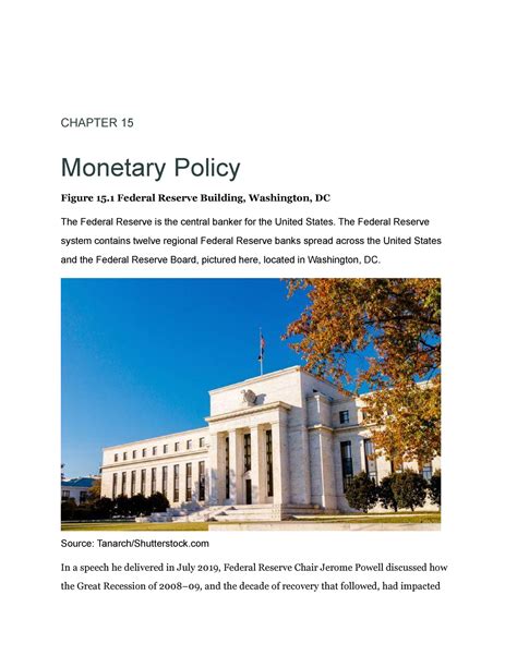 Chapter 15 2 Practice Material Chapter 15 Monetary Policy Figure 15 Federal Reserve Building