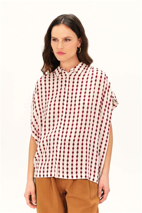 Carma Shirt Dark Red Woman