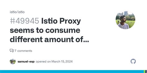 Istio Proxy Seems To Consume Different Amount Of Memory On Different Instance Types · Issue