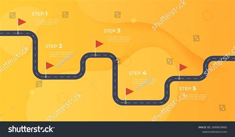 Timeline Infographics Template Workflow Process Chart Stock Vector Royalty Free 2069629982