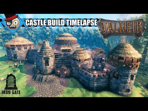 Valheim Castle Build Base Building Timelapse Youtube