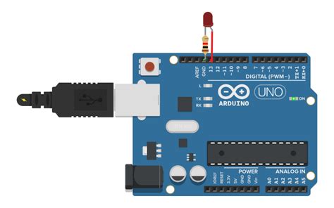 Circuit Design Led Blinking Tinkercad