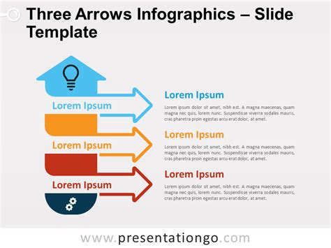 Arrows Bar Chart For Powerpoint Presentationgocom