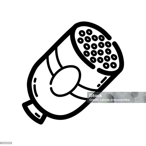 삶은 소시지 낙서 아이콘입니다 손으로 그린 기호입니다 벡터 그림입니다 고기에 대한 스톡 벡터 아트 및 기타 이미지 고기 끓는 물에 삶기 다이어트 Istock