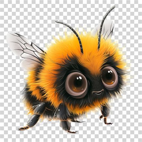 투명한 배경에 고립된 벌 Png 프리미엄 Ai 생성 Psd